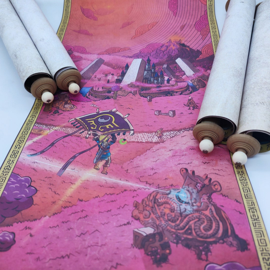 Breath of the Wild Zelda Scroll Poster Print - Etsy