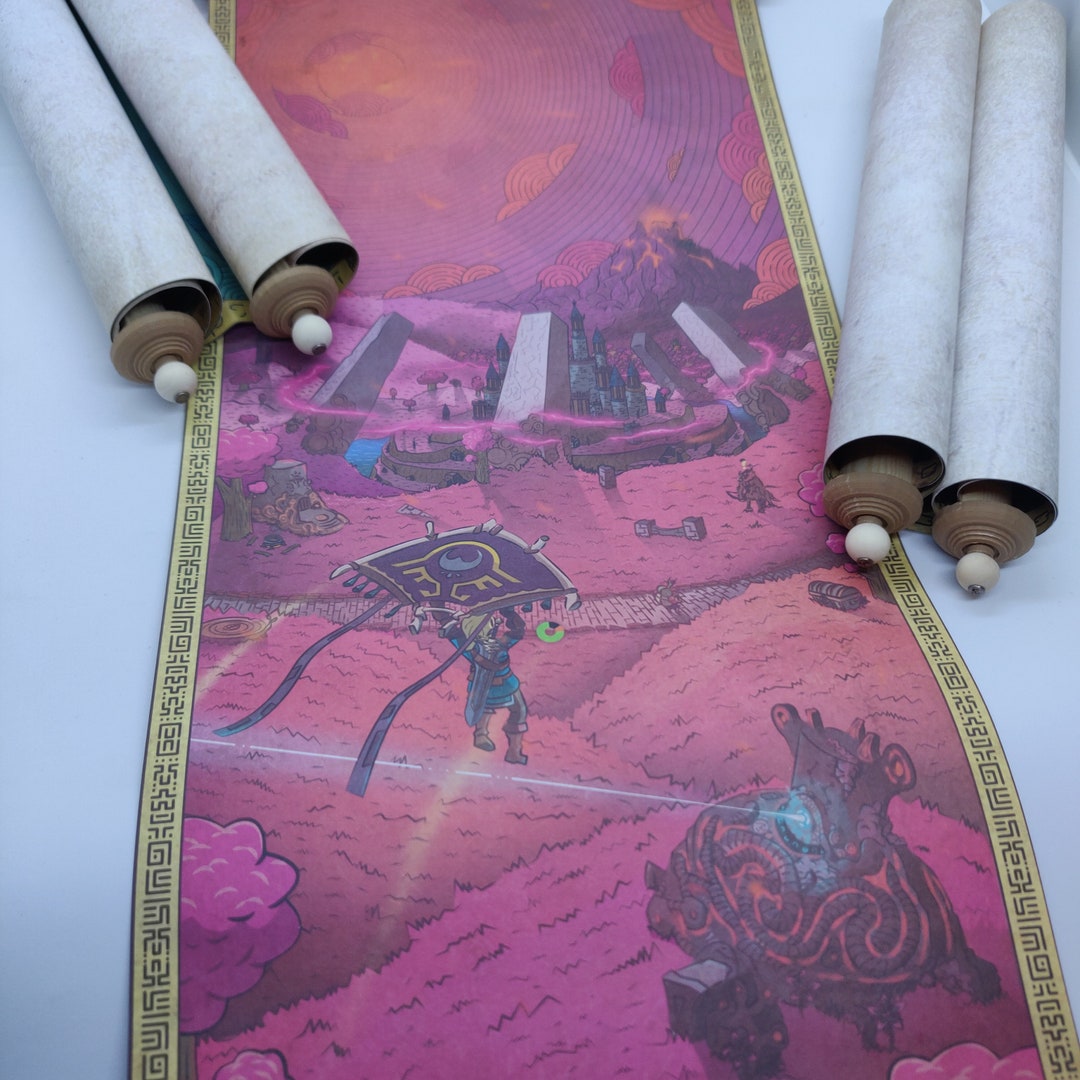 Breath of the Wild Zelda Scroll Poster Print - Etsy