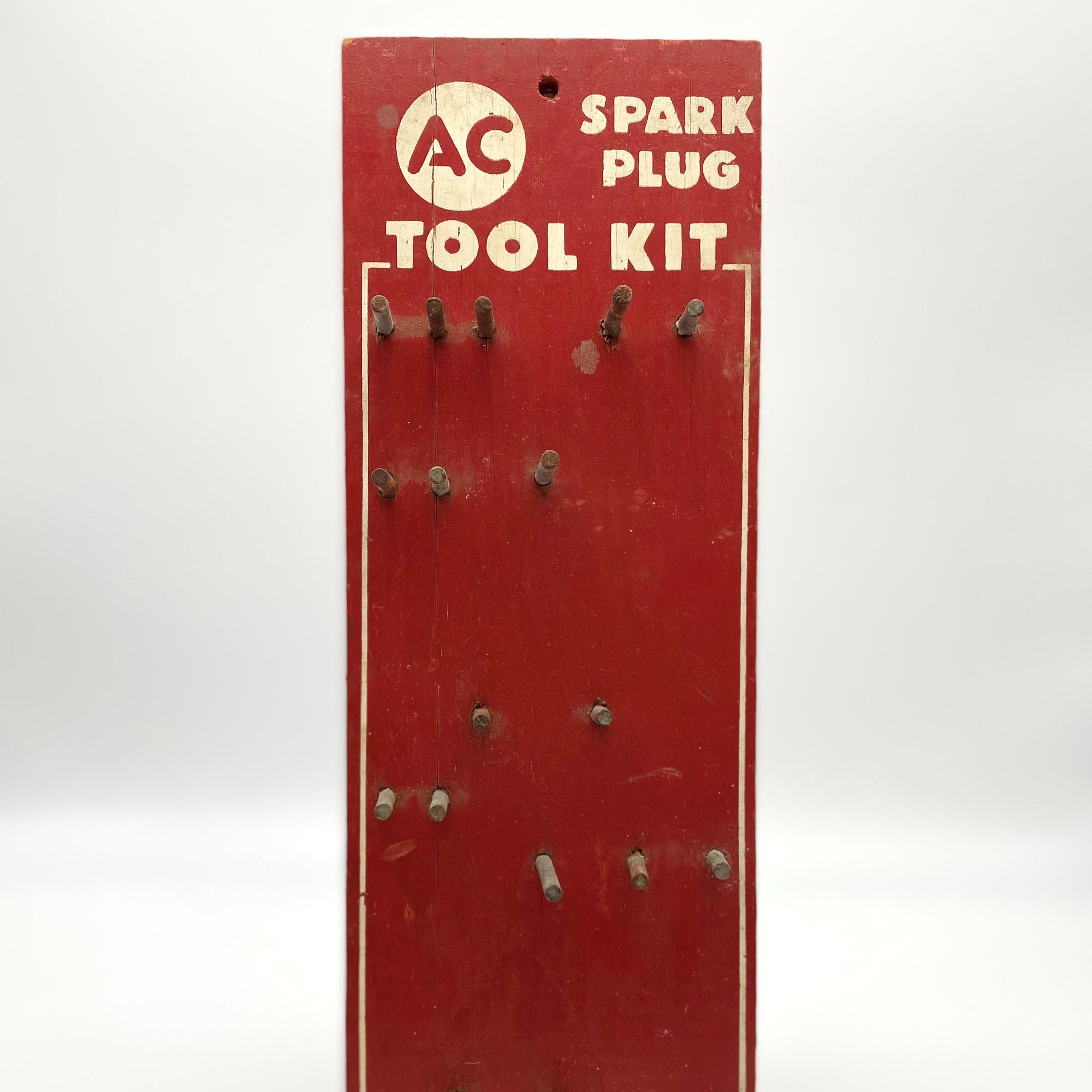 Vintage 1950s Red AC Spark Plug Tool Kit Holder and Display - Etsy