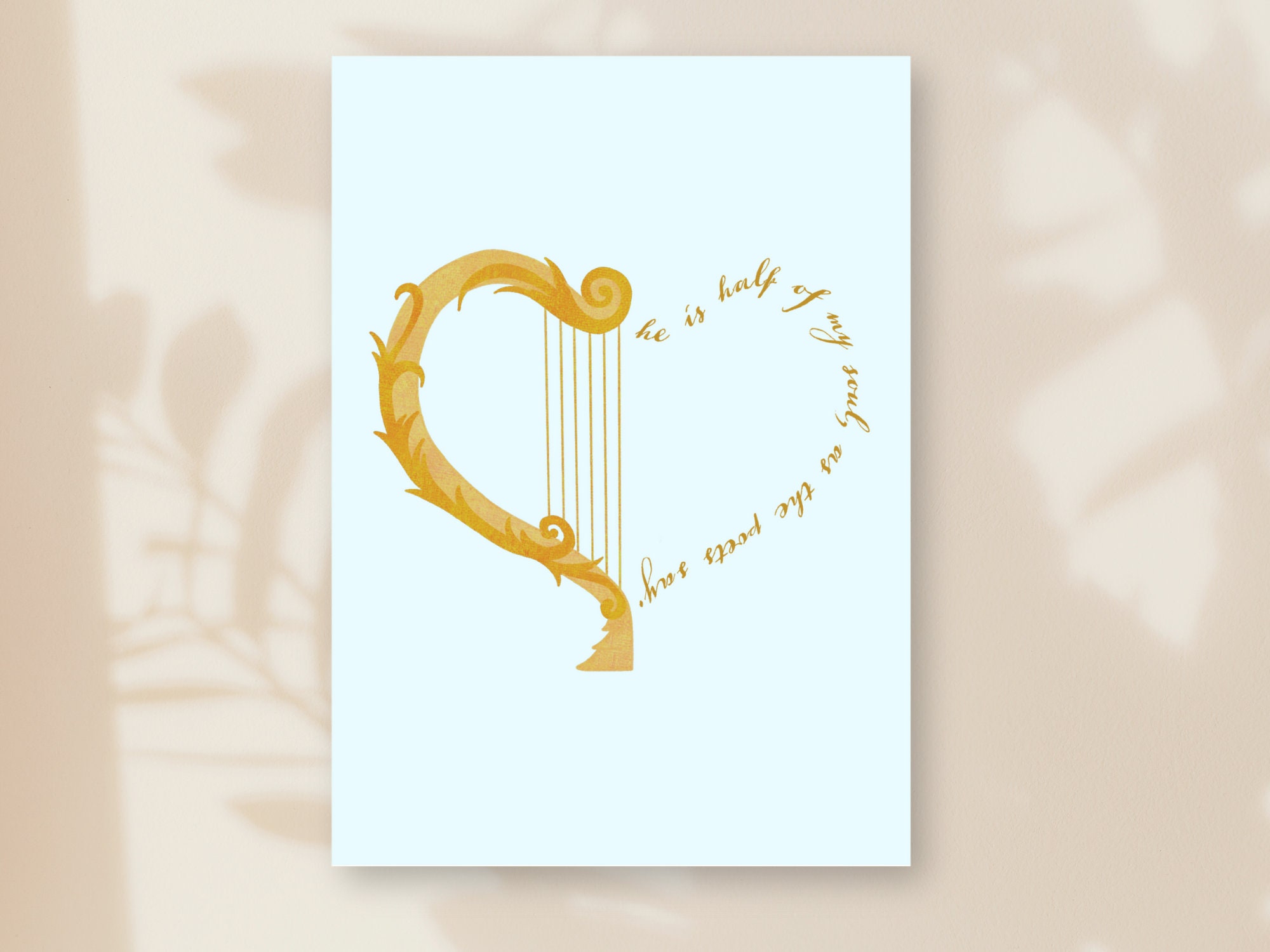 The Song of Achilles Inspired Lyre Print | Digital Download - Etsy