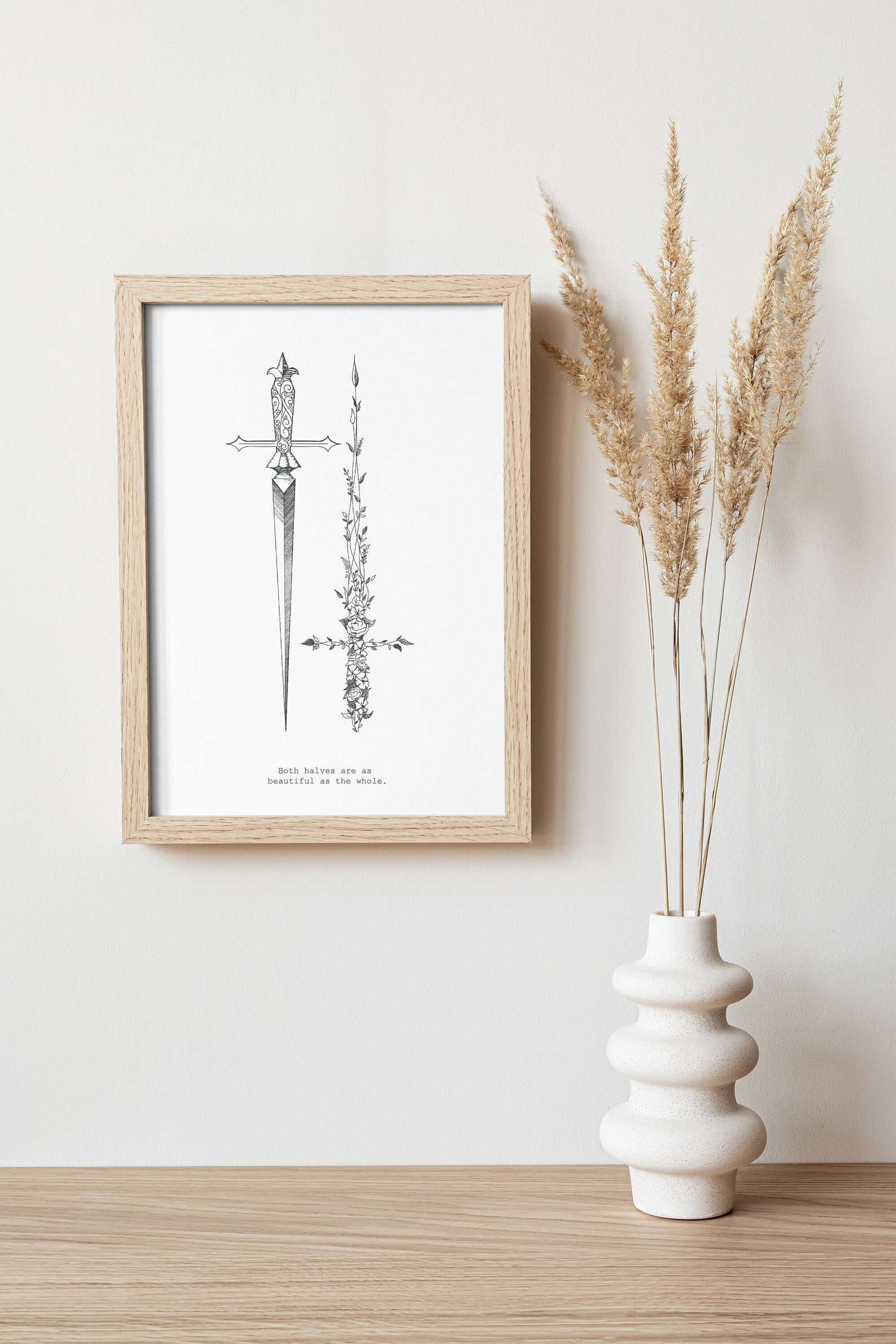 From Blood and Ash Inspired Dagger Art Print Digital - Etsy