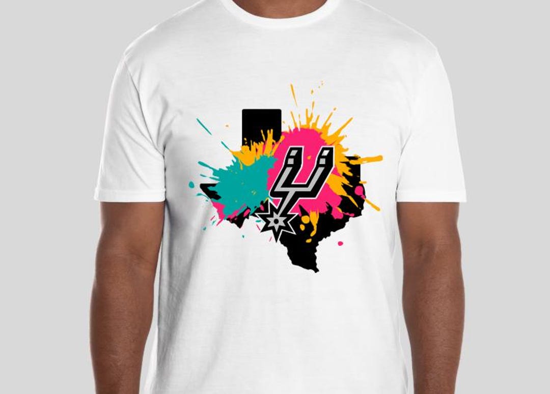 San Antonio Spurs Vintage Colors, Black Texas - Etsy