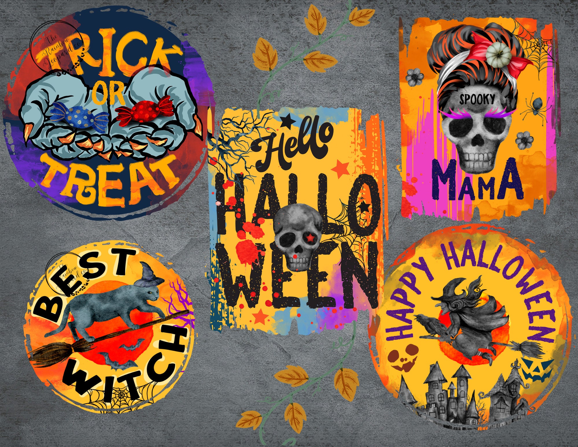 Halloween Sublimation Digital Files - Etsy