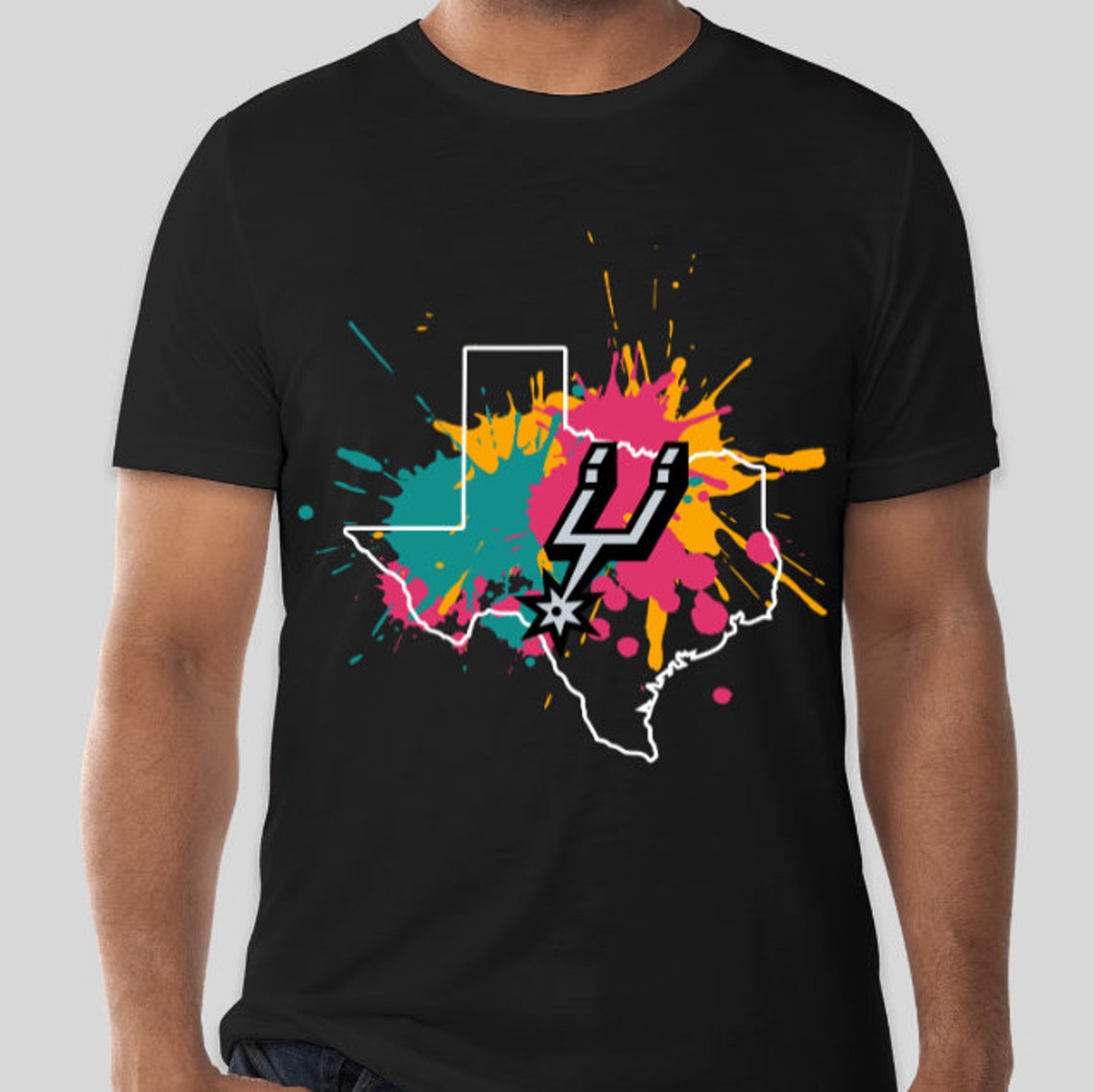 San Antonio Spurs Vintage Colors Design - Etsy