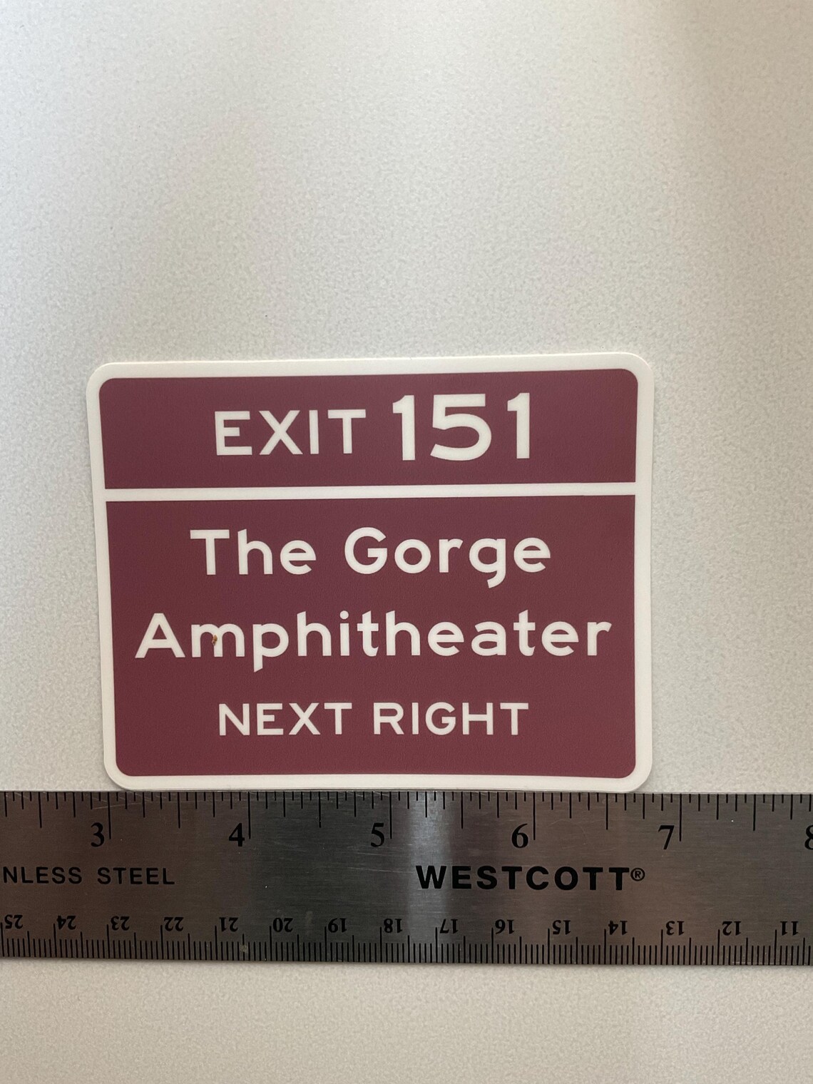 Gorge Amphitheater Sticker - Etsy
