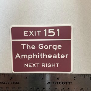 Gorge Amphitheater Sticker - Etsy