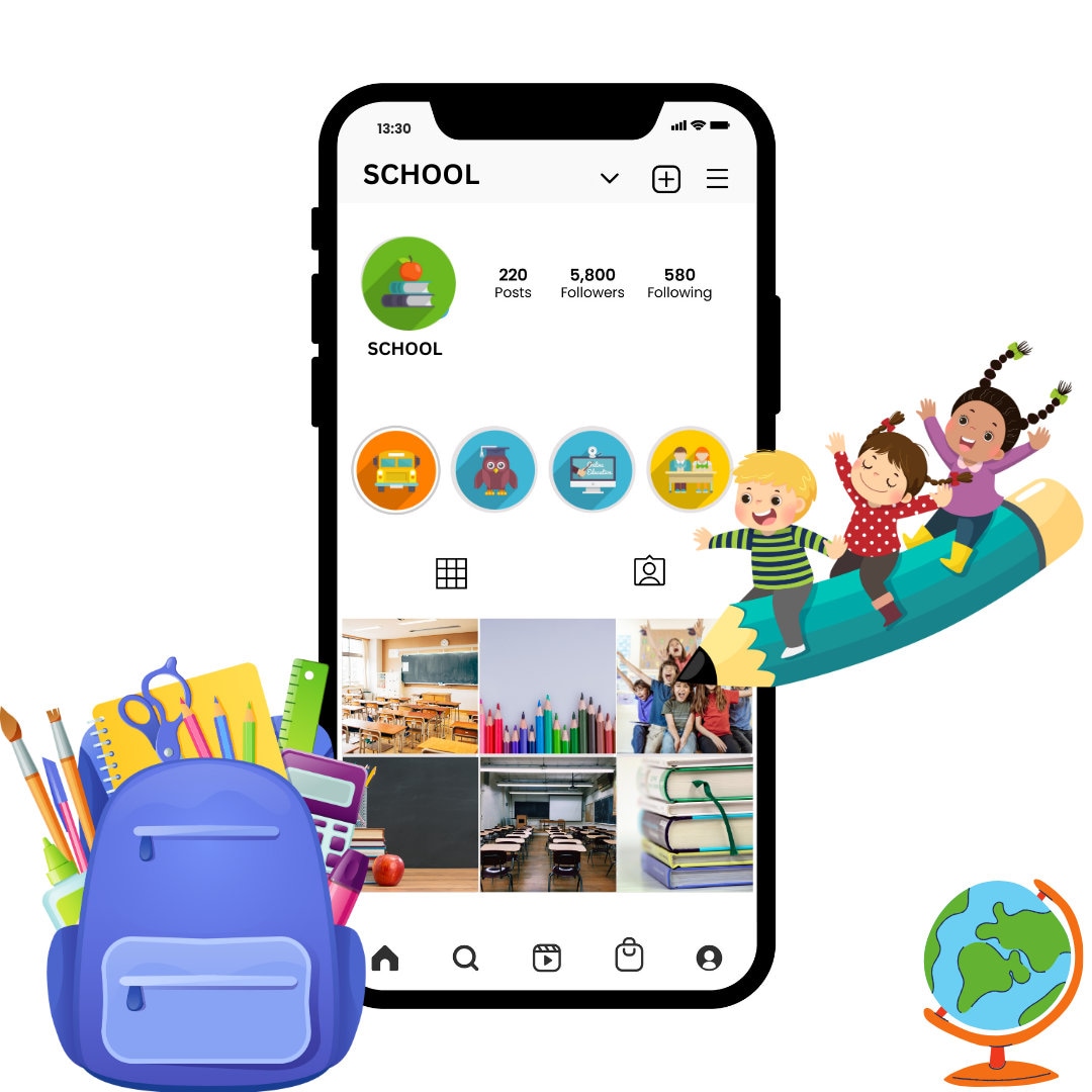 16 Editable Instagram Covers for SCHOOL | Instagram Highlight Icons ...