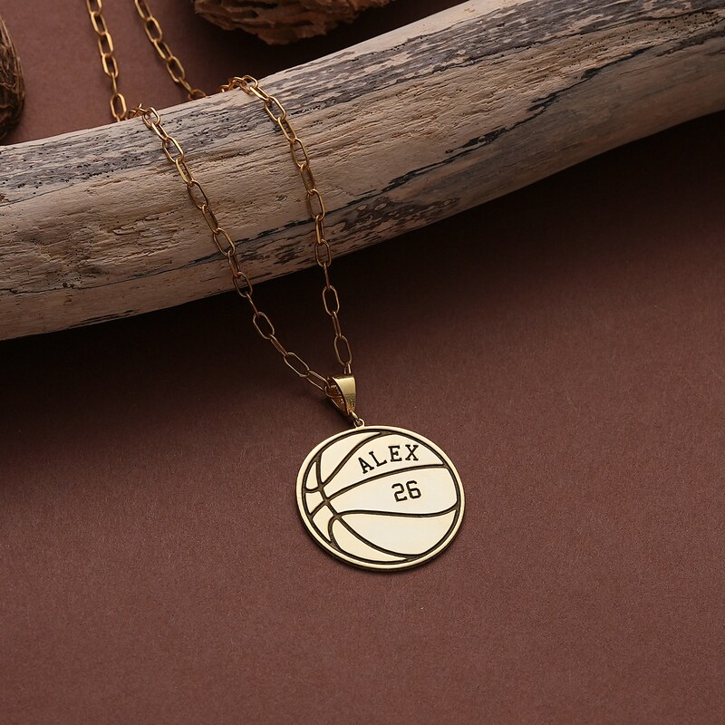 Basketball Necklace - Etsy