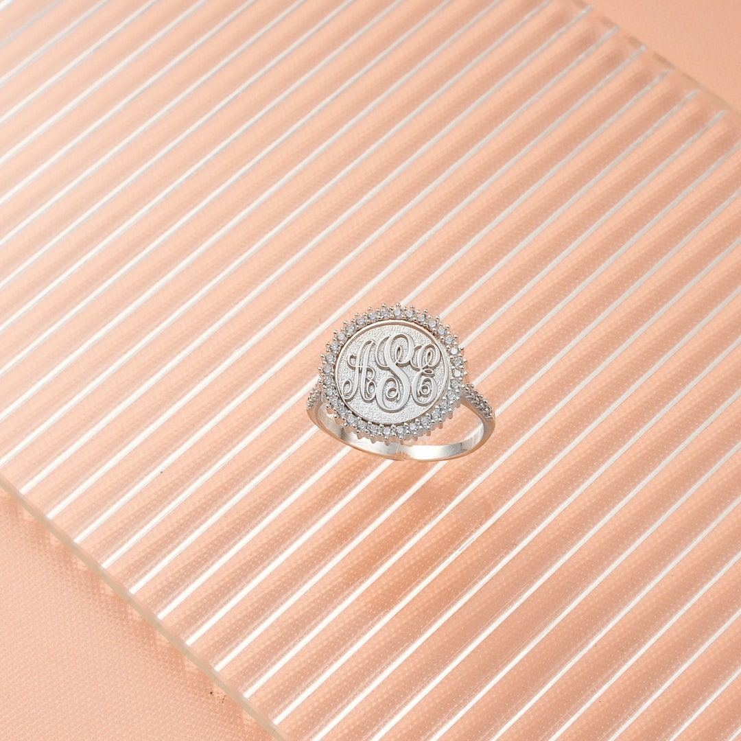 Family Signet Ring Initial Ring Family Ring Sterling Silver - Etsy