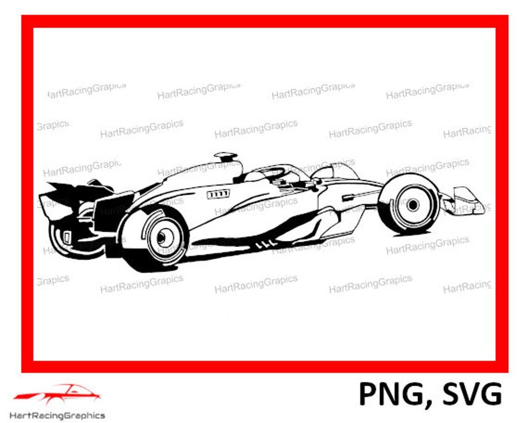 Formula 1 Car Svg, Png, Pdf File Wall Art Decor Pattern CNC Router ...