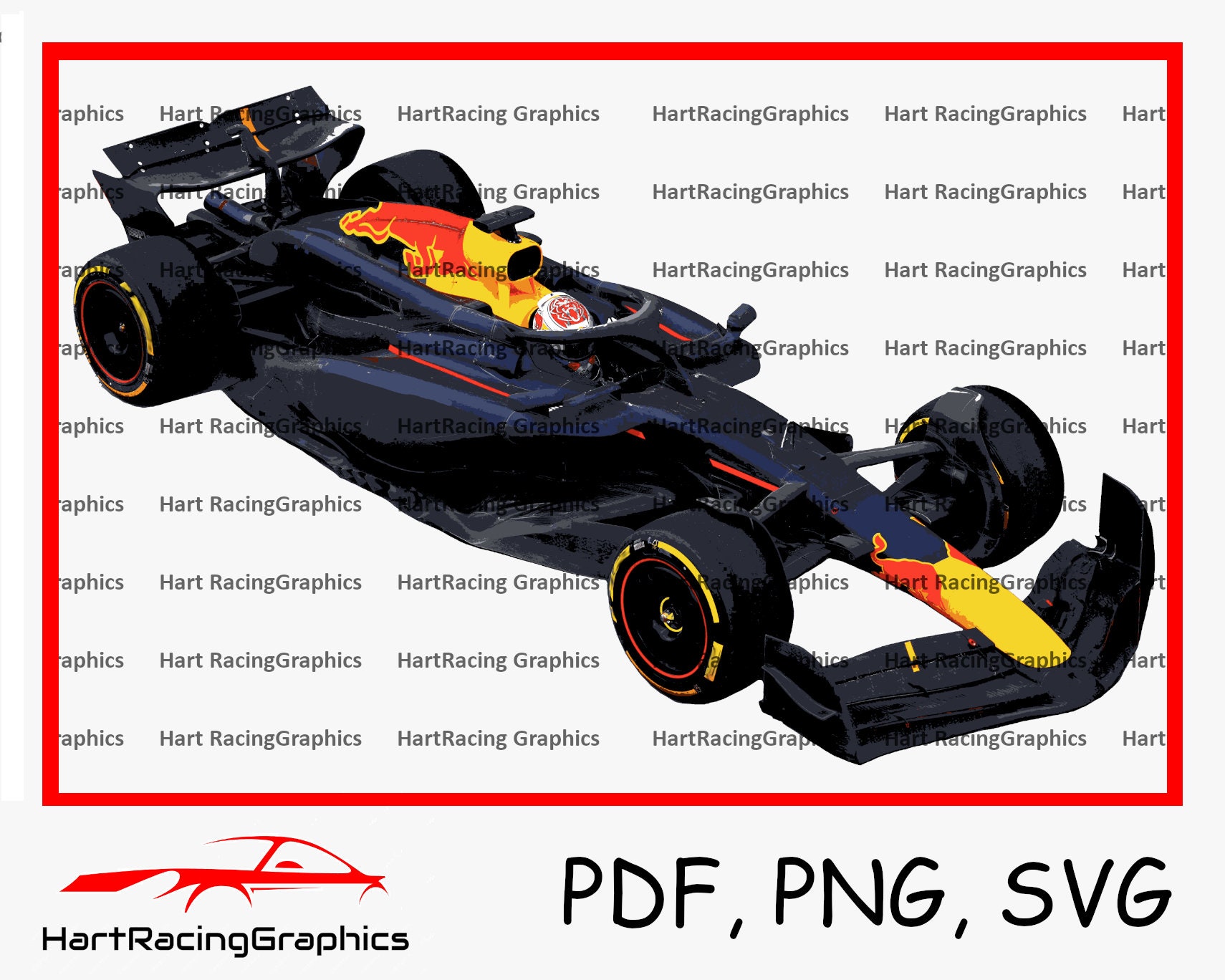 Redbull F1 Sticker/ Art/ Clip Art Digital Download PNG, PDF, SVG Scalable Formula 1 - Etsy