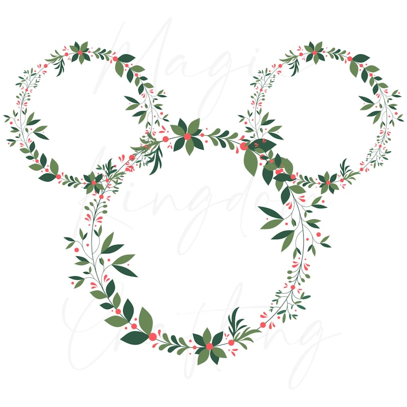 Mickey Wreath Svg - Etsy