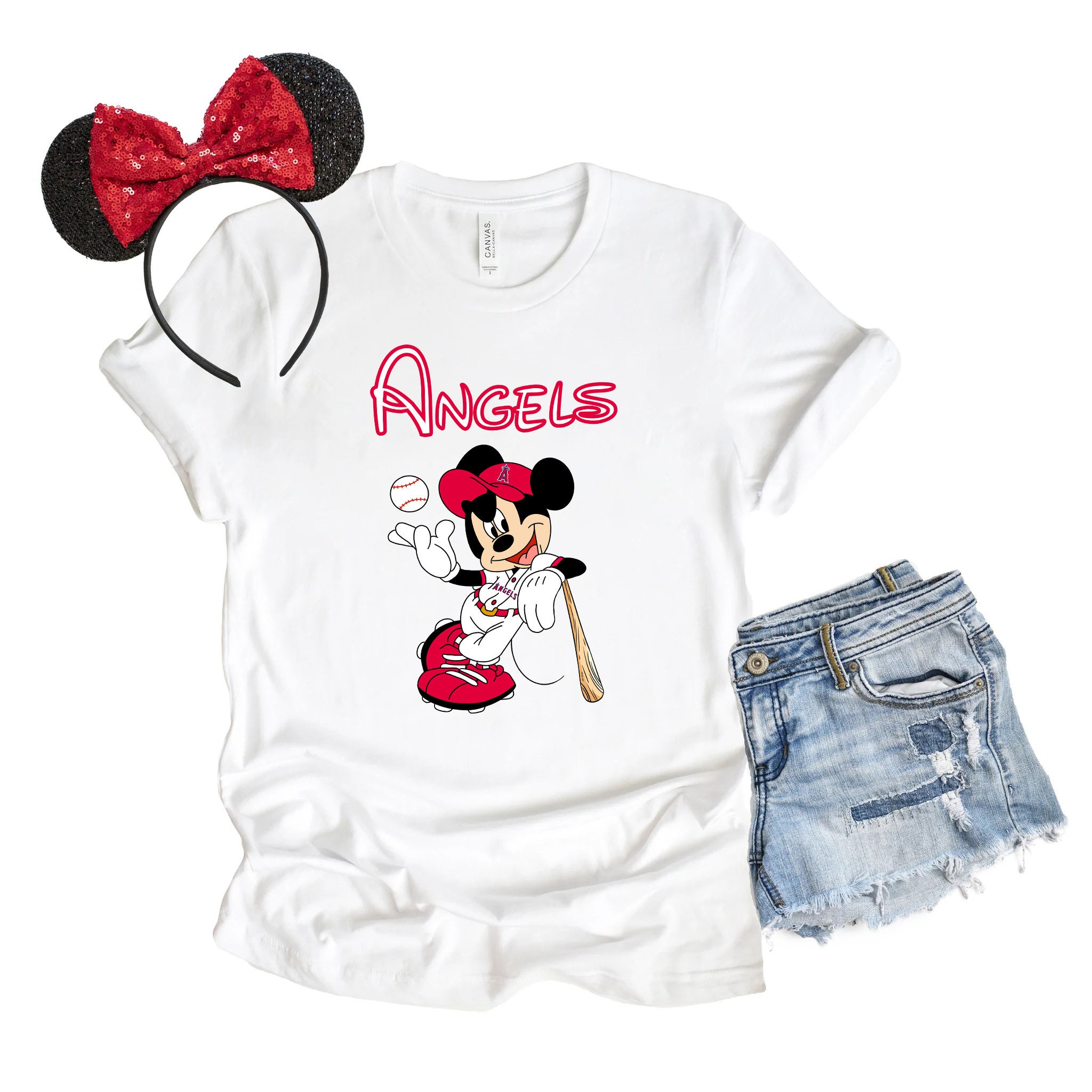 Baseball Mickey Angels Digital Download PNG Design, Baseball Fan, LA - Etsy