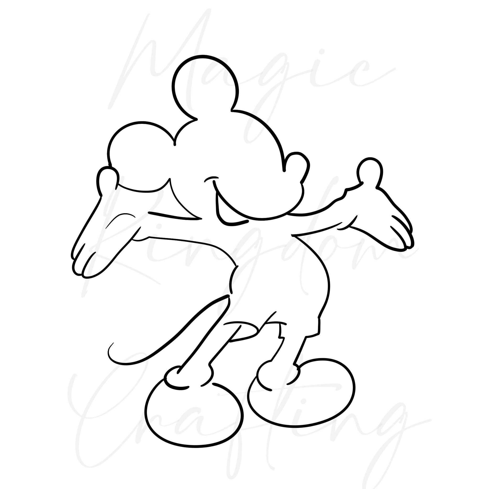Mickey Line Art, Line Art, Mickey, Princess Line Art, Line Design ...