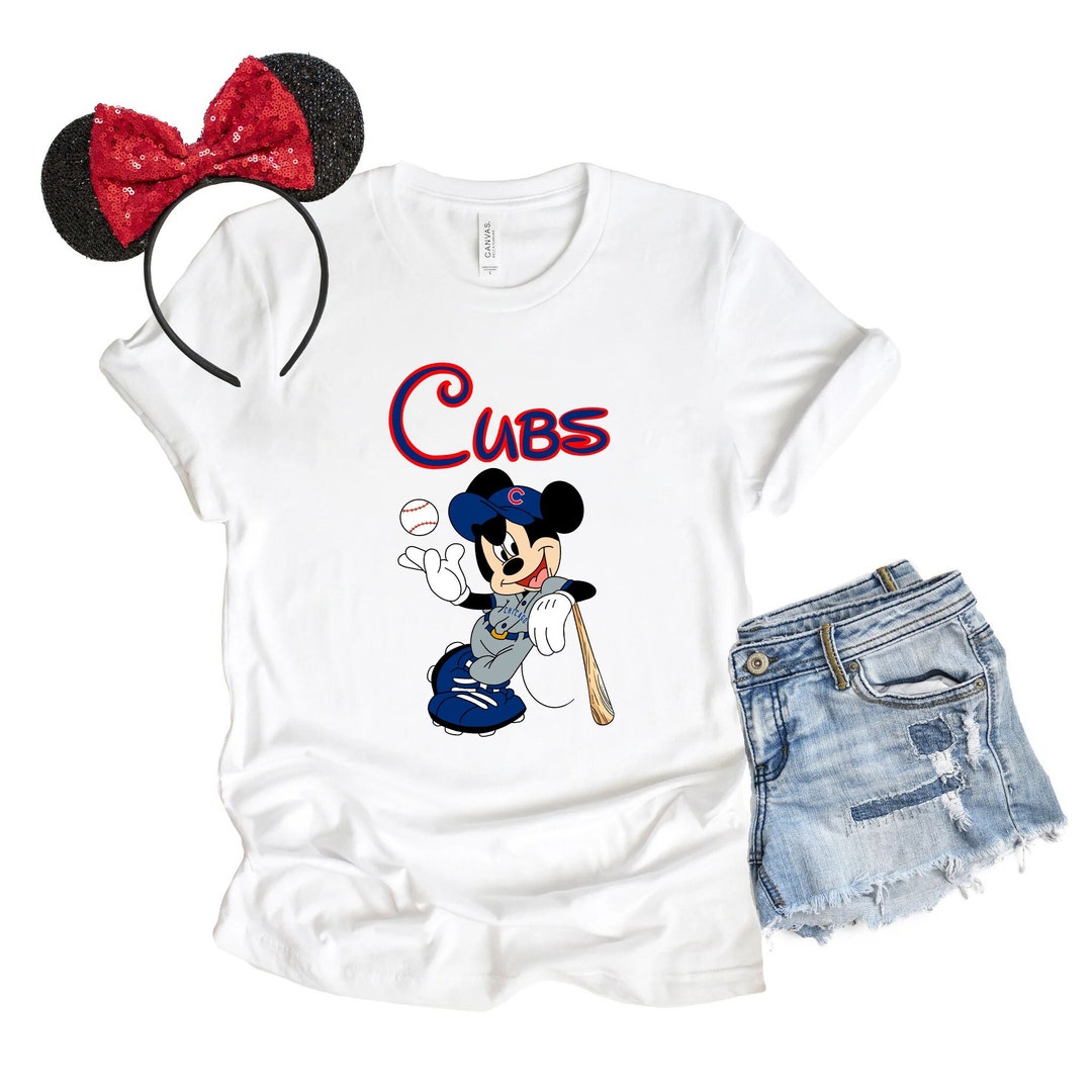 Baseball Mickey Cubs Digital Download PNG Design, Baseball Fan, Cubbies ...