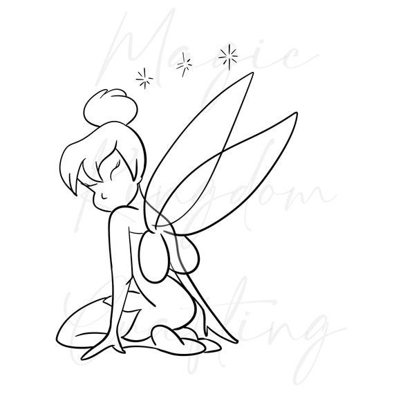 Easy Tinkerbell Drawing