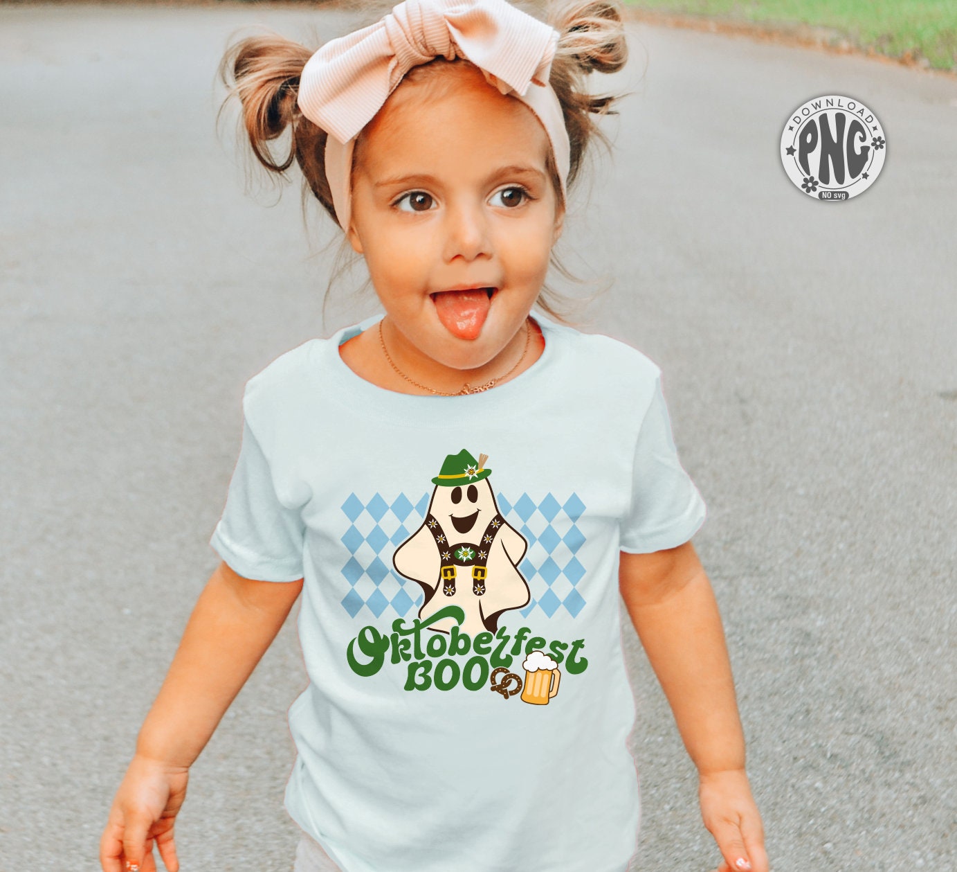 Cute Oktoberfest Ghost PNG Spooky Season Halloween PNG Sublimation ...