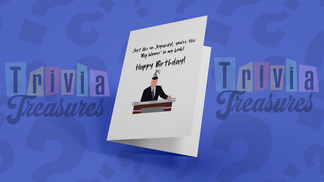 Jeopardy Birthday Card - Quiz Themed Birthday - Cute Birthday Card ...