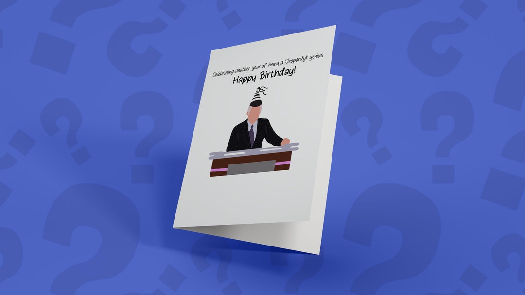 Jeopardy Birthday Card - Quiz Themed Birthday - Cute Birthday Card ...