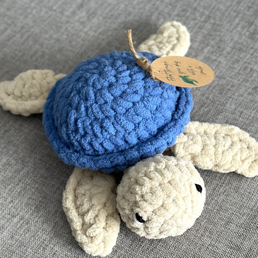 Turtle Plushie Soft, Plush Sea Turtle Stuffed Toy Ocean Nursery Decor ...