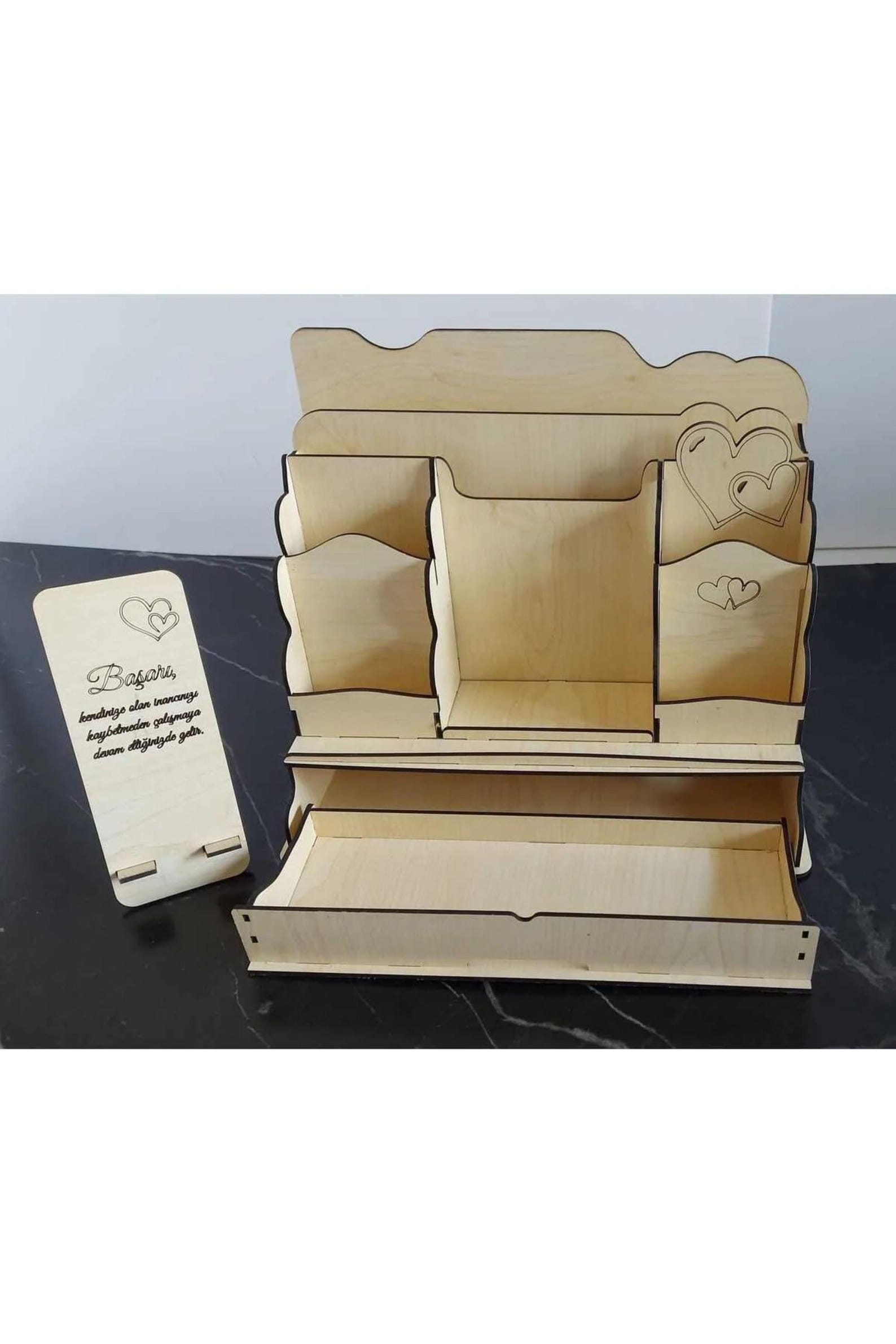 DIY Organizer Laser Cut easy Assembly Design-customizable Heart Shaped ...