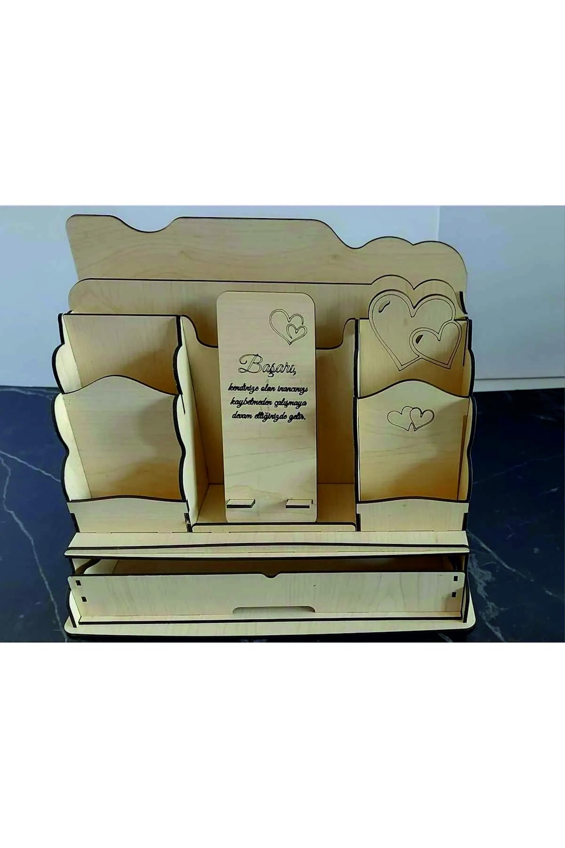 DIY Organizer Laser Cut easy Assembly Design-customizable Heart Shaped ...