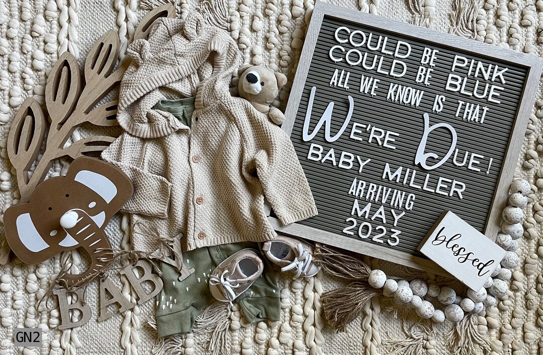 Gender Neutral-digital Pregnancy/birth Announcement - Etsy