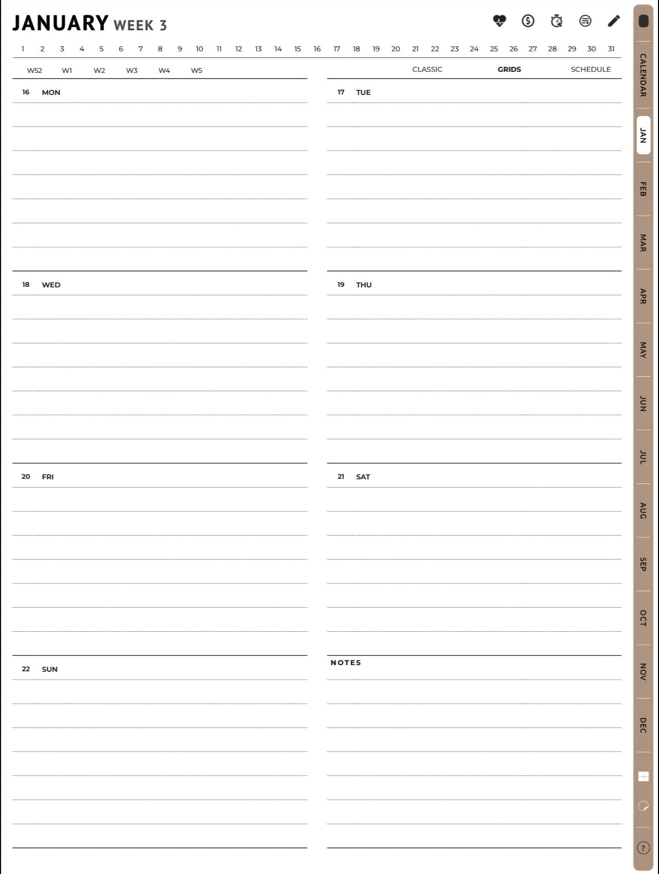 Digital Planner 2023 and 2024, Undated Planner, iPad Planner, Goodnotes ...