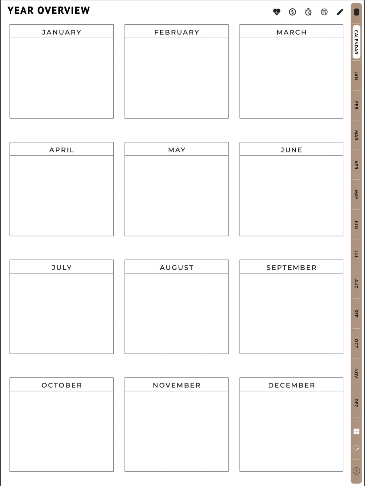 Digital Planner 2023 and 2024, Undated Planner, iPad Planner, Goodnotes ...