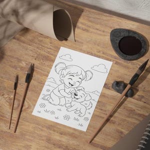 KIDS Storybook + Coloring Pages. Printable Toddler Book PDF/ Instant ...