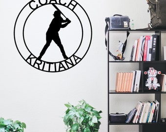Personalized Baseball Player Batter Name Metal Sign. Custom - Etsy