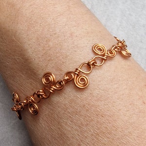 Bracelet, Lovely Handmade Copper Wire Bracelet, Christmas Gift ...