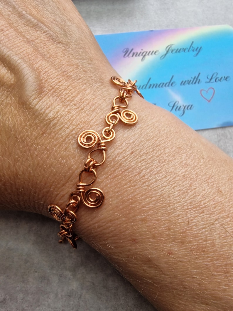 Bracelet, Lovely Handmade Copper Wire Bracelet, Christmas Gift ...