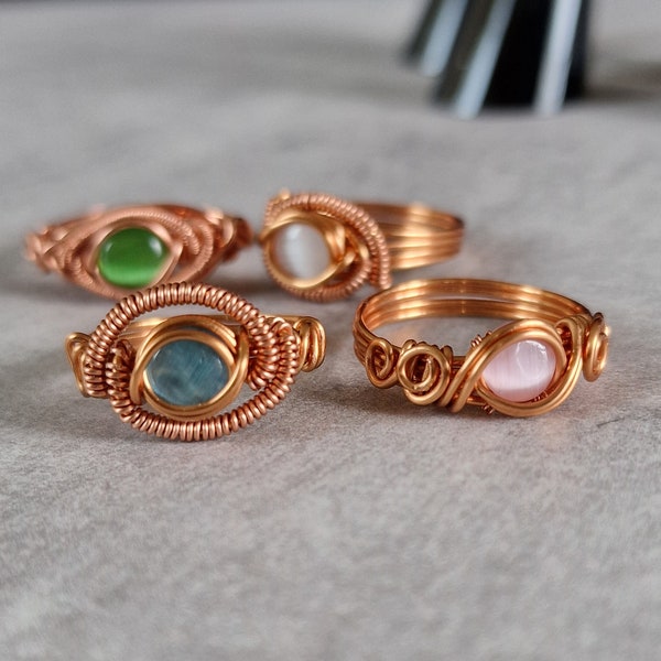 Copper Wire Ring - Etsy