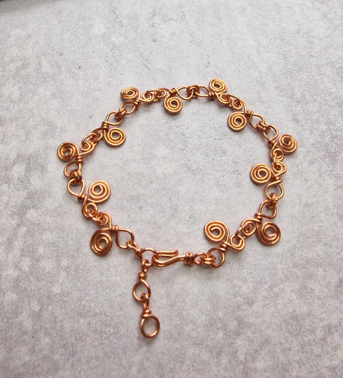 Bracelet, Lovely Handmade Copper Wire Bracelet, Christmas Gift ...