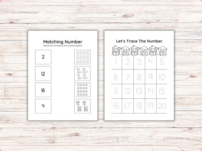 Number Tracing 1-20 Activity Bundle | Handwriting Practice Worksheets ...