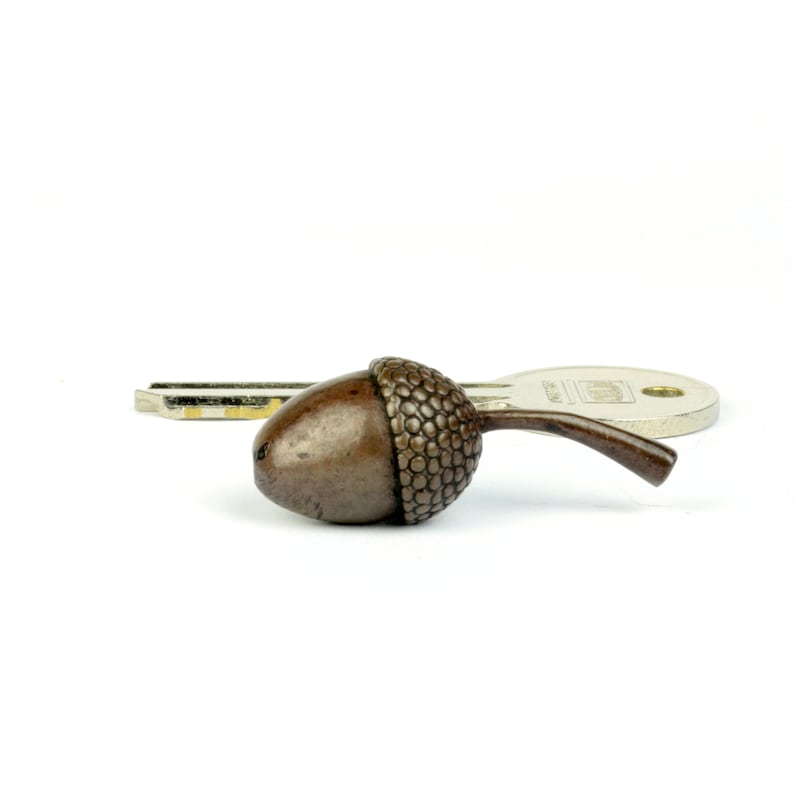 Bronze Acorn Sculpture: Miniature Bonsai Collectible, Autumn Decor ...
