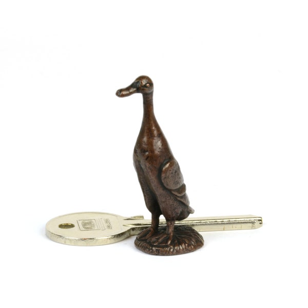 Cast Bronze Duck Sculpture - Etsy