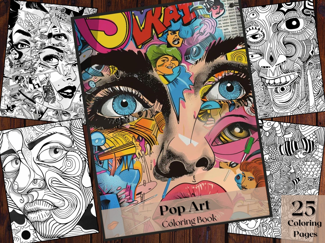 25 Pop Art Summer Coloring Pages | No Prep Print and Go Summer Activity ...