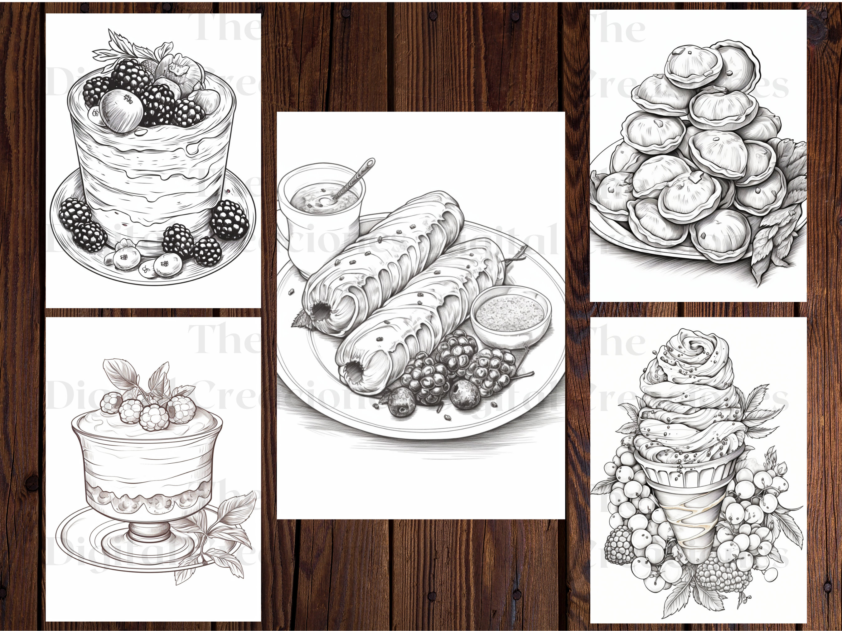 25 Italian Food Coloring Books|rome Venice Milan Italian Food Pizza ...