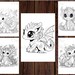 Baby Fantasy Dragon Coloring Page Book, Adults and Kids Instant ...