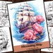 25 Blooming Ship Coloring Book |flower Ships Coloring Page|adults ...