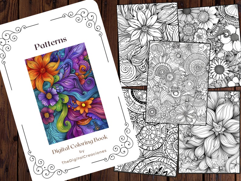 40 Relaxing Patterns Coloring Pages for All Ages Digital and Printable ...
