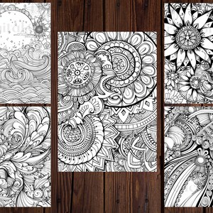 40 Relaxing Patterns Coloring Pages for All Ages Digital and Printable ...