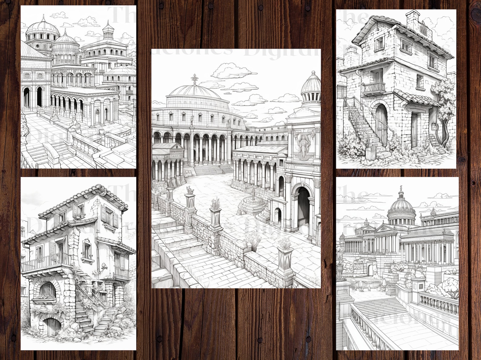 25 Ancient Rome Coloring Book Adults Kids Coloring Pages Instant ...