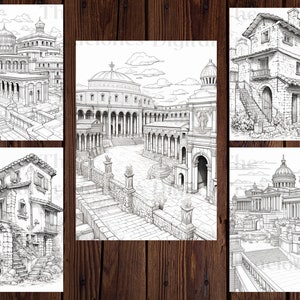 25 Ancient Rome Coloring Book | Adults Kids Coloring Pages| Instant ...