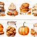 Pumpkin Spice Clipart Bundle-pumpkin Coffee Autumn-40 Images PNG Format ...