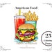 American Food Coloring Book 25 Adults and Kids Printable Coloring Books ...