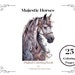 25 Majestic Horses Coloring Book Adults and Kids Printable Coloring ...