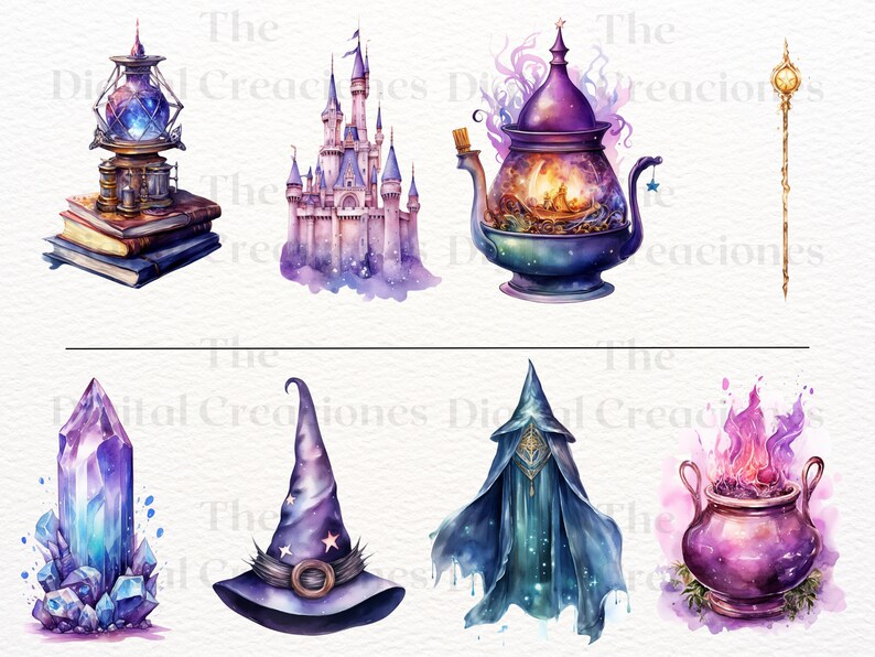 Wizard Academy Clipart |wizard School Clipart Bundle | Commercial Use ...